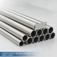 China Longitudinally Welded Stainless Steel Dairy Tube DIN 11850 Standard with EN 10204/3.1B Inspection Certificate and Corrosion Resistant 1.4404/316/316L for sale