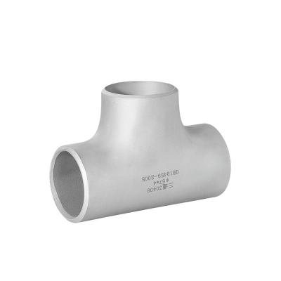China ASTM A105/A182 F5, F9, F304L, F317L, F55 Stainless Steel Tee Fittings with 1/2