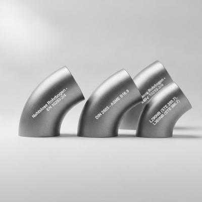 China 12 Inch Diameter WP304 Material Grade Butt Weld Fittings with Up To 1200°F Temperature Rating Steel Elbow Connector for sale