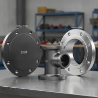 China ASME B16.47 Flat Face Weld Neck Flange with 300lbs Pressure Long Weld Neck Flange for sale