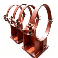 China Pipe Supports and Hangers with Vibration Damping Rubber Inserts, 5000 Kg Load Capacity, and Adjustable Height for HVAC Systems for sale