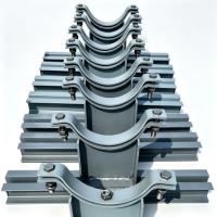 China Pipe Supports and Hangers with Vibration Damping Rubber Inserts, 5000 Kg Load Capacity, and Adjustable Height for HVAC Systems for sale