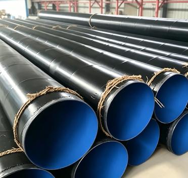 China Corrosion Resistant Plastic-coated Steel Pipe with Outer Diameter 20mm to 630mm and Operating Pressure Up To 1.6 MPa for sale