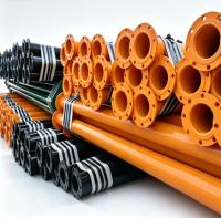 China Plastic-coated Steel Pipe with Smooth Plastic Coating Surface for Operating Temperatures -20°C to 60°C and Pressure Up to 1.6 MPa for sale