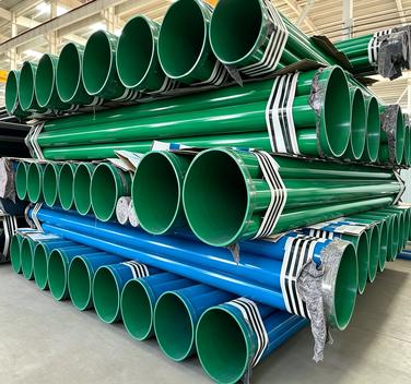 China Plastic-coated Steel Pipe with Smooth Plastic Coating Surface for Operating Temperatures -20°C to 60°C and Pressure Up to 1.6 MPa for sale