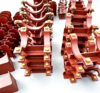 China High Corrosion Resistance Sliding Pipe Supports with Low-Friction PTFE Slide Plates and Vibration Damping Rubber Inserts for sale
