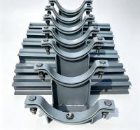China Adjustable Pipe Supports and Hangers with Vibration Damping Rubber Inserts for Loads Up to 5000 Lbs for sale