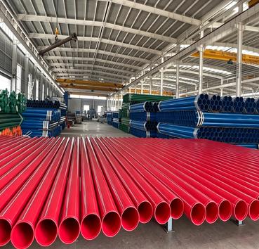 China Weld And Thread Connection Coated Steel Pipe with 6m to 12m Length and Up To 10 MPa Pressure Rating Anti-Corrosion Steel Pipe for sale