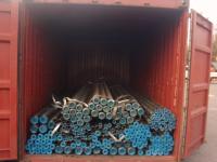 China Alloy Steel Seamless Pipes with Material Number 1.0026 Black Painting Coated and Hydraulic Testing for Industrial Applications for sale
