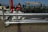 China Galvanized Mild Steel Seamless Tube 16KHM Wind Speed For Street Light Steel Lamp for sale