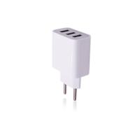 China 3.1A USB Wall charger Eurpean Adapter multi-port plug adapter 3USB  travel charger  wall charger for mobile for sale