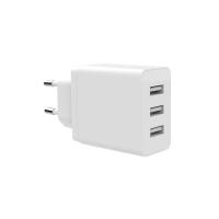 China 3.1A USB Wall charger Eurpean Adapter multi-port plug adapter 3USB  travel charger  wall charger for mobile for sale