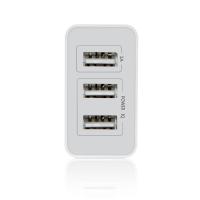 China 3.1A USB Wall charger Eurpean Adapter multi-port plug adapter 3USB  travel charger  wall charger for mobile for sale