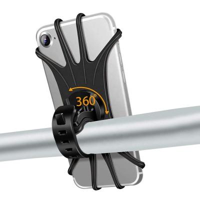 China 360 Degree Rotation Smart Phone Holder Silicone Bike Phone Mount Holder OEM ODM for sale