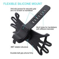 China 360 Degree Rotation Smart Phone Holder Silicone Bike Phone Mount Holder OEM ODM for sale