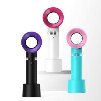China Colorful Mini USB Handheld Fan Rechargeable Portable Bladeless USB Fan for sale