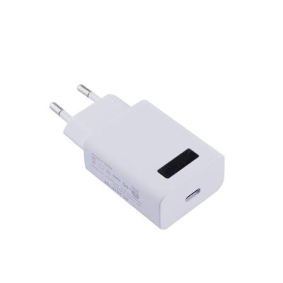 China Portable Qualcomm Quick Charge 5V 9V 12V Universal Adapter 18W European Wall Charger for sale