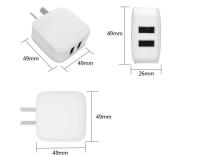 China Dual USB Type C Fast Wall Charger 18W USB PD Power Adapter for sale