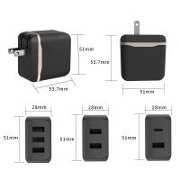 China 36w 2 Port USB C Charger , 3.0 USB Type C Wall Adapter With Power Delivery for sale