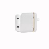 China 36w 2 Port USB C Charger , 3.0 USB Type C Wall Adapter With Power Delivery for sale