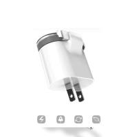 China 2.1A 5V Dual Port Fast Wall Charger , USB Charger Wall AdapterWith Cable Management for sale