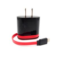 China 2.1A 5V Dual Port Fast Wall Charger , USB Charger Wall AdapterWith Cable Management for sale