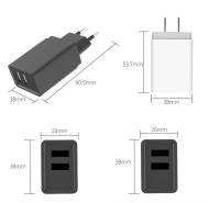 China 18w Quick Charge 3.0 Wall Charger European Fast Rapid Dual Usb Wall Charger Adapter for sale