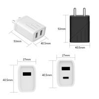 China 12w Fast Wall Chargers & Power Adapters Dual Usb  India Adatper  5v 2.4a Eu/Us Optional Mobile Phone Charge for sale