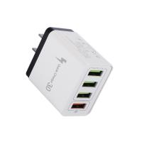 China 4-Port USB Wall Charger Quick Charge 3.0 18W &3.1A USB A Power Adapter Multi USB fast charger for sale