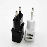 China Fast charging wall adapter for Samsung phone wall charger dual USB AC adapter 2A iphone charger for sale