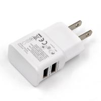 China 5v Dual Usb Fast Charging 2-Port Wall Charger 2.4 Amp Usb Plug Charger for US outlet for sale