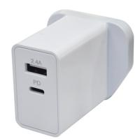 China 30w 2 Port PD Fast Wall Charger Plug Type C Power Adapter USB C Super Fast Charger for sale