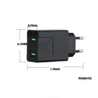 China 30w Quick Charge 3.0 USB Wall Charger Adapter Fast Charging Dual USB Ports For Iphone 12 for sale
