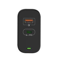 China 65w USB C Wall Charger Multiports Pocket Sized PD Gan Charger Laptops Power Adapter for sale