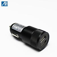 China 12V Dual USB Fast Car Phone Charger Adapter 3.0A For Mobile Phone for sale