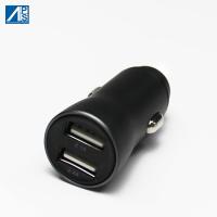 China Metal Alloy Dual USB Car Phone Charger 5V 2.4A 17.5w High Speed USB Car Charger for sale