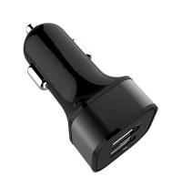 China Dual Port USB Car Charger 5V 2.4A Aluminum Alloy Fast Charging Phone Charger for sale