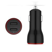 China Glowing LED 4.8A Fast Car Phone Charger USB Mini Car Charger Lighter for sale