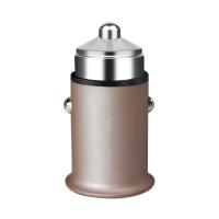 China Zinc Alloy Car Charger Adapter , 5V 2.4A Car Cell Phone Charger With USB Port for sale