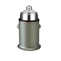 China Zinc Alloy Car Charger Adapter , 5V 2.4A Car Cell Phone Charger With USB Port for sale