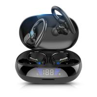 China 2600mAh TWS Bluetooth Earbuds 600hours Wireless Charging Case With Digital LED Display for sale