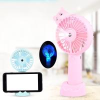 China Portable Water Spray Fan , Handheld Misting Fan With Water Meter Spray for sale