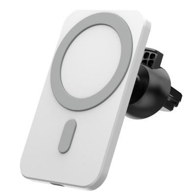 China FCC Magnetic Wireless Car Charger , 15w Air Vent Car Mount Phone Holder for sale