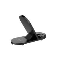 China Foldable 10W Wireless Charging Station 3 In 1 Fast Charging Stand ROHS Approved for sale