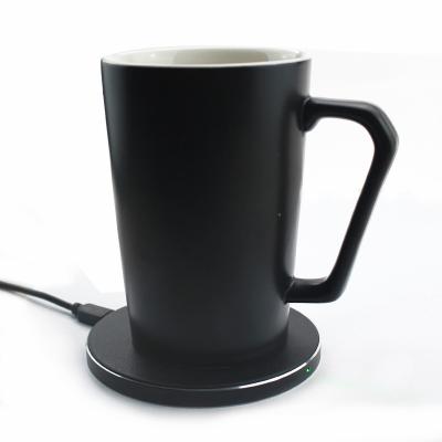 China 645g Mug Warmer 2 In 1 Wireless Charger For Home Office Coffee for sale