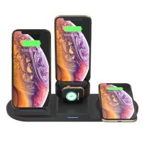 China 3 In 1 Wireless Charger Dock Station 10W 15w Qi Wireless Charging Thermostatic Cup for sale