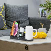 China 3 In 1 Wireless Charger Dock Station 10W 15w Qi Wireless Charging Thermostatic Cup for sale