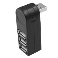 China ABS 4 Port USB HUB Splitter , 270 Degrees Rotating High Speed 3 Ports USB HUB for sale