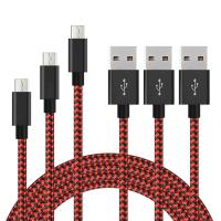 China Nylon Braided USB Charger Cable 3ft Sync Data Cable Charger Cord For Android Phone for sale