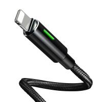 China Auto Cut Off Nylon Quick Charging Cable Smart Disconnect Intelligent USB Date Cable for sale